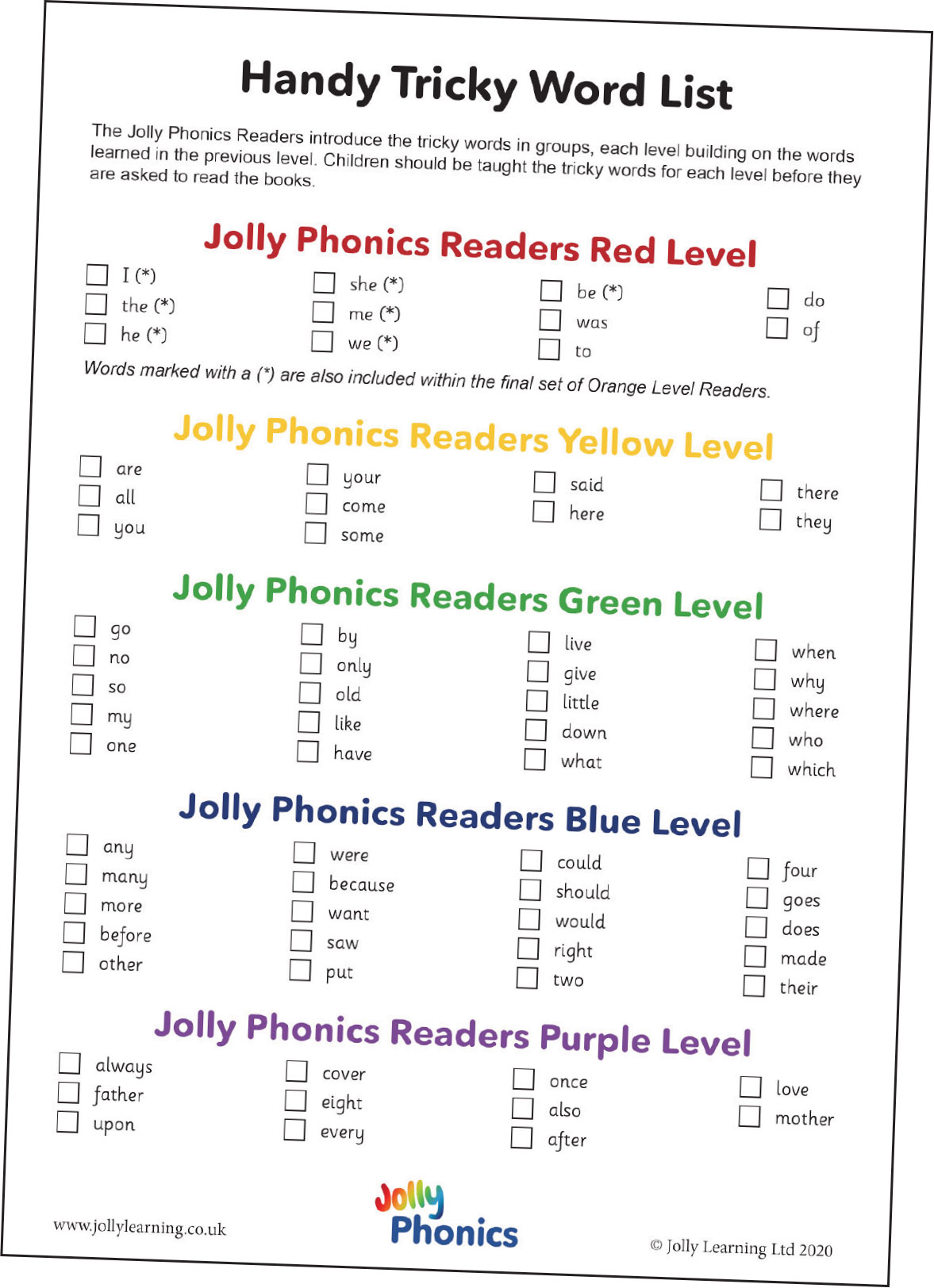 Resource Bank For Teachers And Parents Jolly Phonics